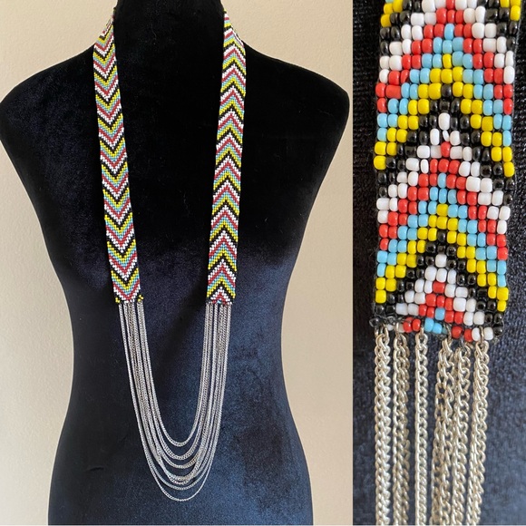 Jewelry | Beaded Chain Drape Necklace | Poshmark